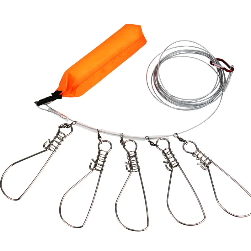 Cadena Sujetadora de Peces con Boya Flotante y 5 Gasillas – Angler.cr